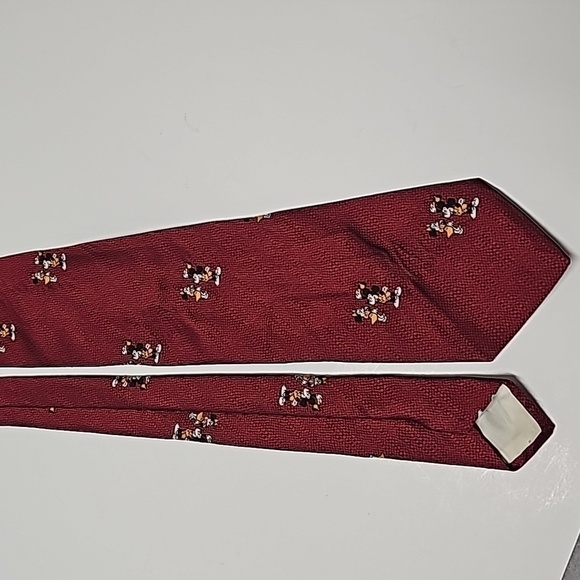 Disney | Accessories | Vintage Mickey Minnie Mouse Tie Walt Disney Red ...